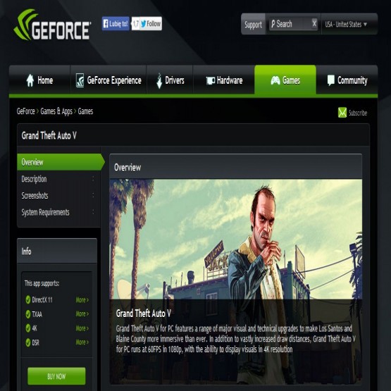 Pilote NVIDIA GeForce 350.12 WHQL pour Grand Theft Auto V | JeuGPU Pilote NVIDIA GeForce 350.12 WHQL pour Grand Theft Auto V | JeuGPU